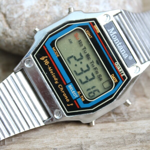 Vintage Digital Watch - Etsy