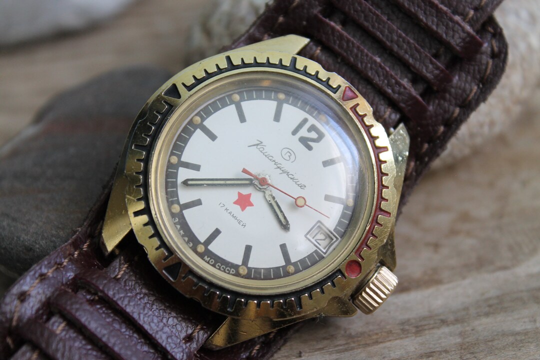Vostok General's Wrist Watches Komandirskie, Army Watches, Retro Men's ...