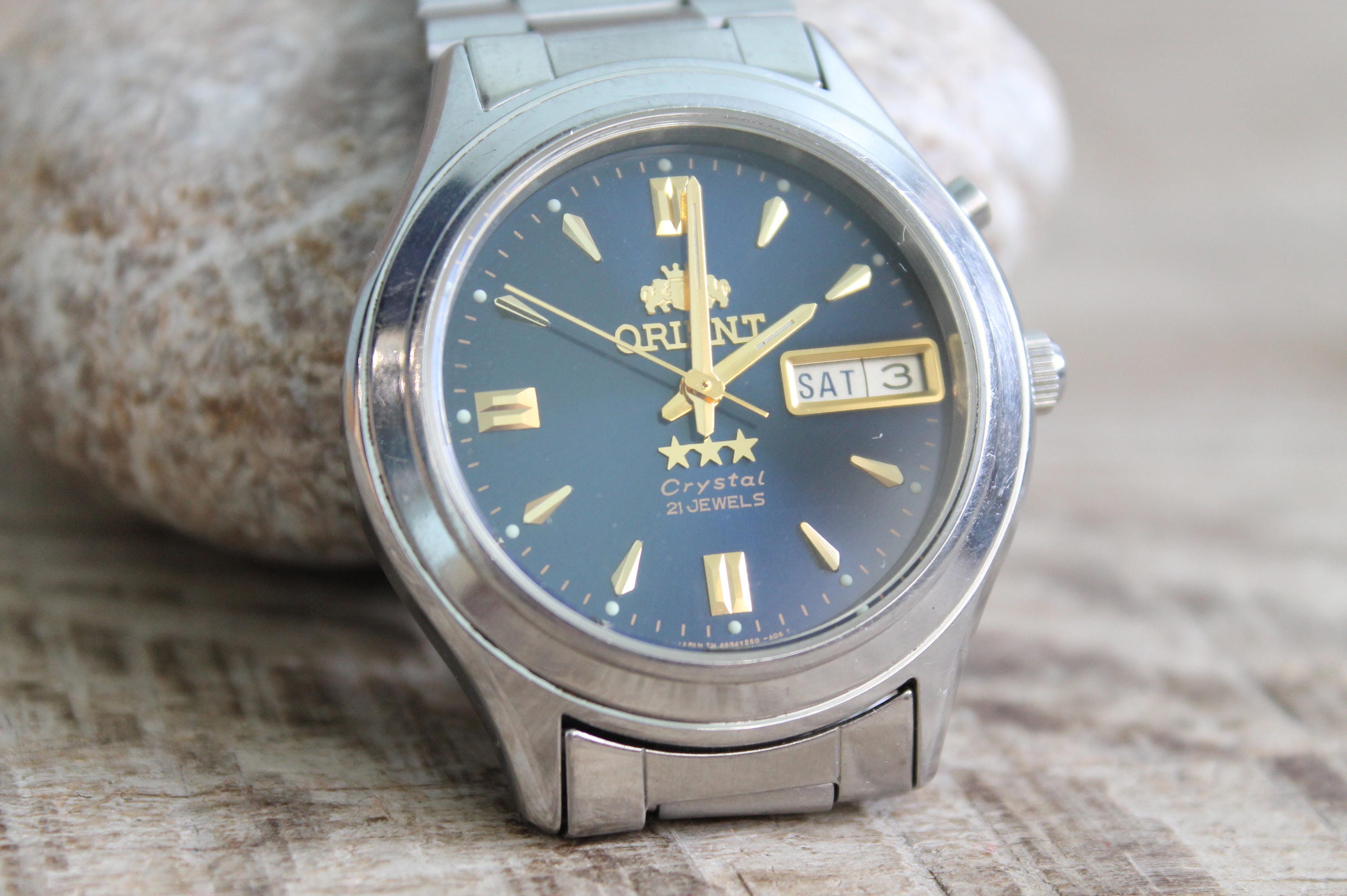 reloj Orient vintage reloj Orient Crystal reloj automático | Etsy