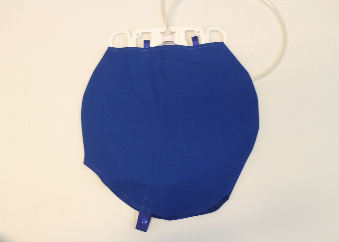Blue Cotton 4000 Ml Bardia Catheter Bag Cover Urine Drainage - Etsy
