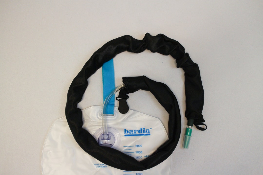 Black Satin Catheter Tube Cover - Etsy