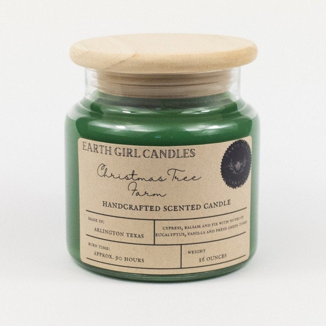 Christmas Tree Farm Pine Tree Candle Scented Tree Candle Christmas ...