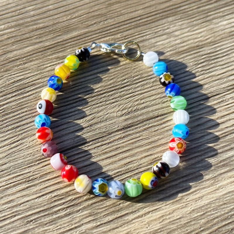 Glass Bead Bracelet - Etsy