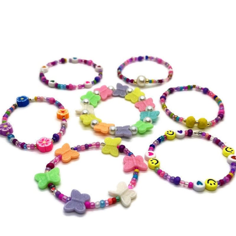 Girls Bead Bracelet - Etsy