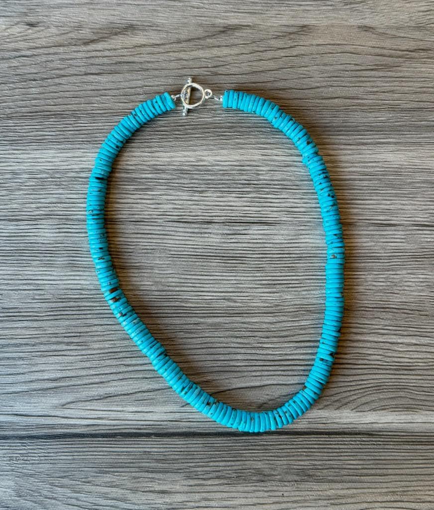 Turquoise Necklace, Surfer Necklace, Surf Necklace, Mens Necklace ...