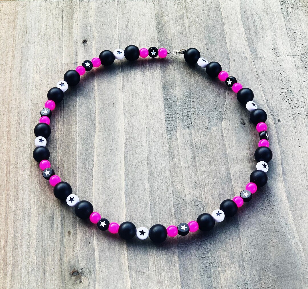 Trendy Beaded Necklace, Teen Choker, VSCO Girl, Tik Tok Jewelry, Y2k ...