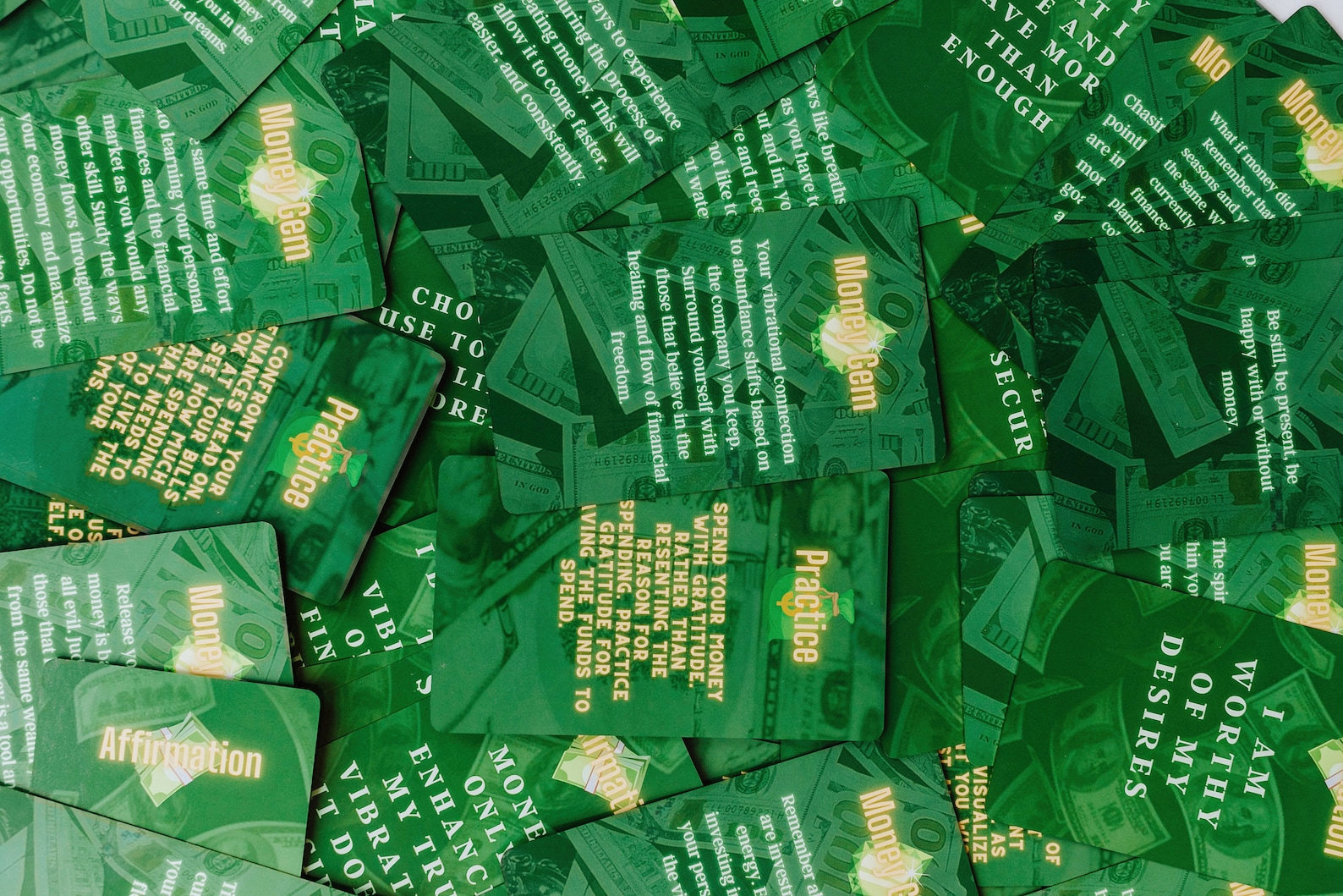 Money Manifestation Oracle Cards - Dollar Dollar Bills 60 Card Deck ...