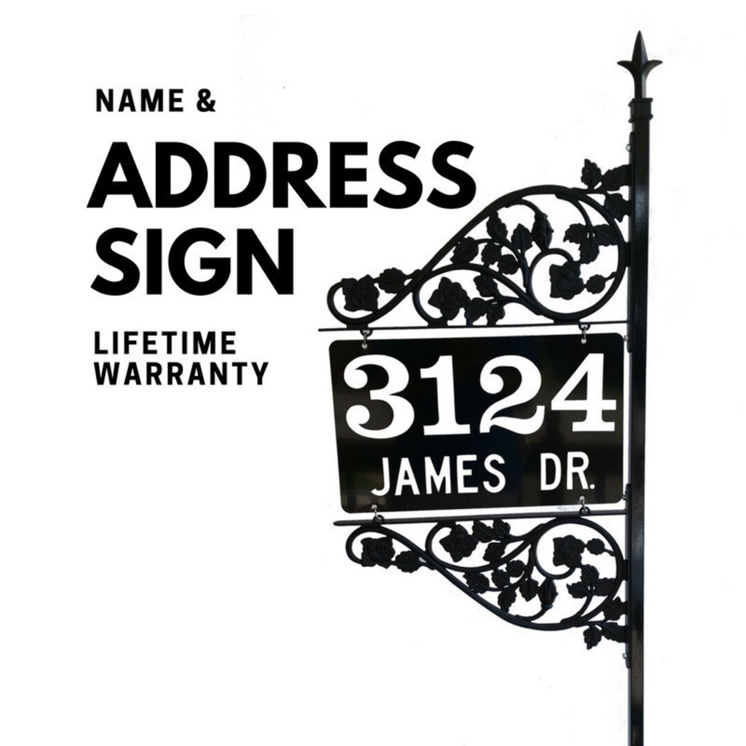 Driveway Marker Address Sign - Personalized Mothers Day Gift Reflective ...