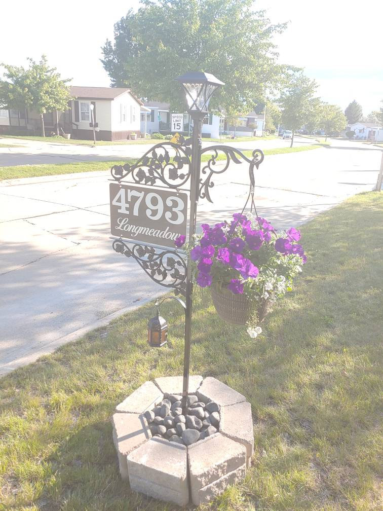 Personalized Reflective Address Sign: Solar Light, High-visibility ...