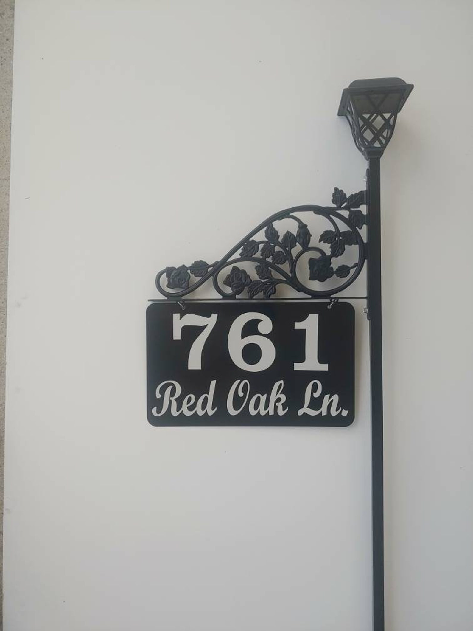 Reflective House Numbers Double Sided Solar Light Driveway - Etsy