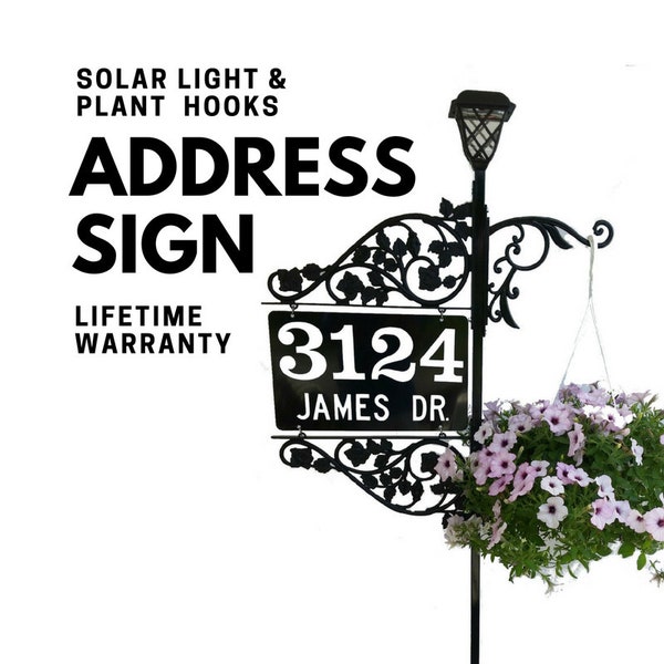 Address Sign for Yard - Etsy