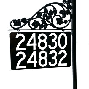 Address Yard Sign - Personalized Metal House Numbers for Yard and 911 ...