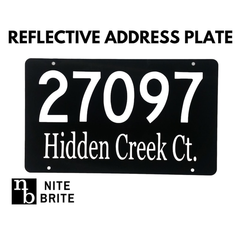 Mailbox Address Plate - Etsy