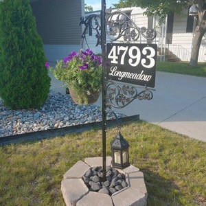 Driveway Address Sign - Double Sided Reflective Address 911 With 60 ...