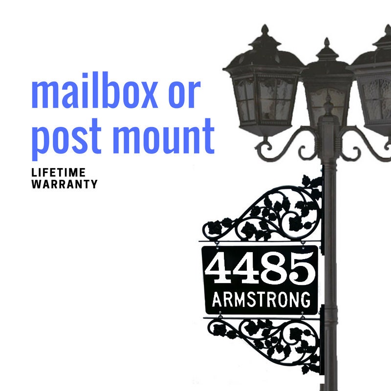 Mailbox Address Sign Mothers Day Gift Reflective Double - Etsy