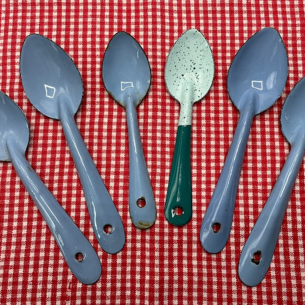 Enamel Spoons - Etsy