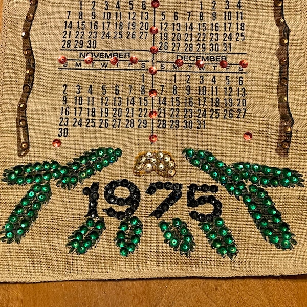 Sequin Calendar - Etsy