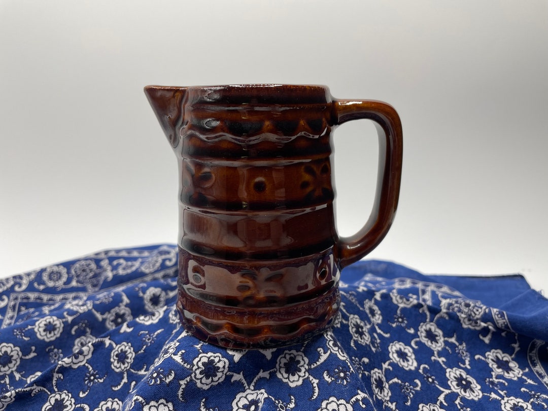 Marcrest Creamer, Daisy and Dot, Brown, Small Pitcher, Mid Century ...