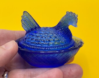 Blue Hen on Nest - Etsy