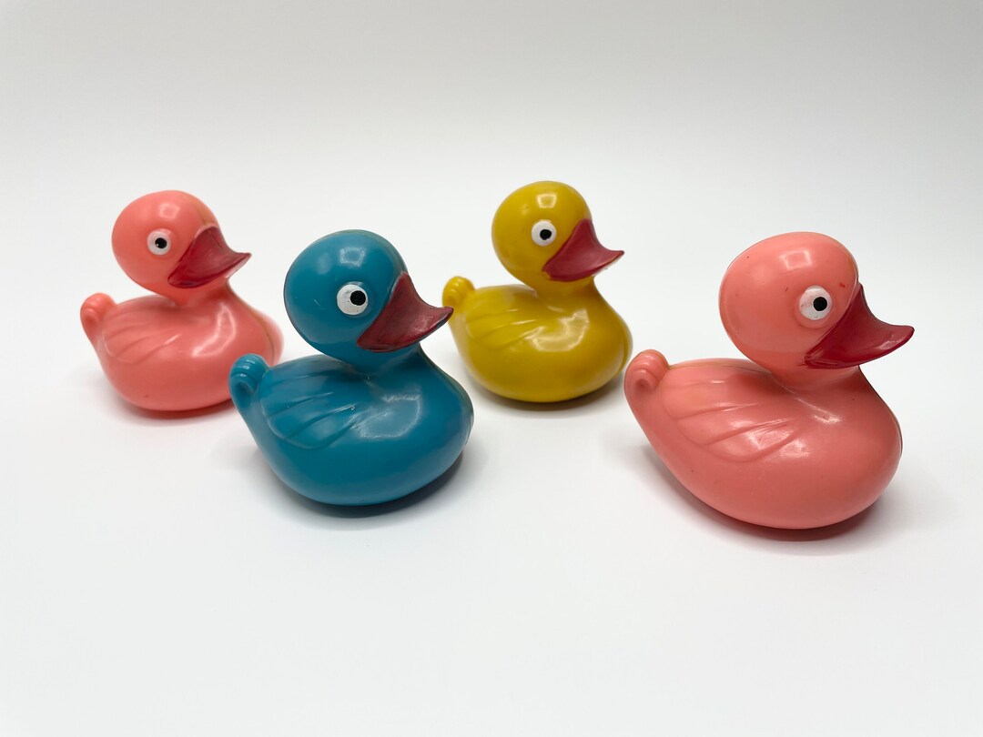 Four Vintage Carnival Game Ducks, Pick A Duck, Pink, Blue, Yellow - Etsy