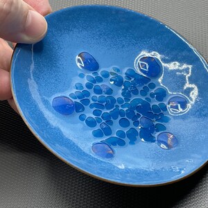 Bovano of Cheshire Trinket Tray, Vintage Ring Dish, Enamel on Copper ...