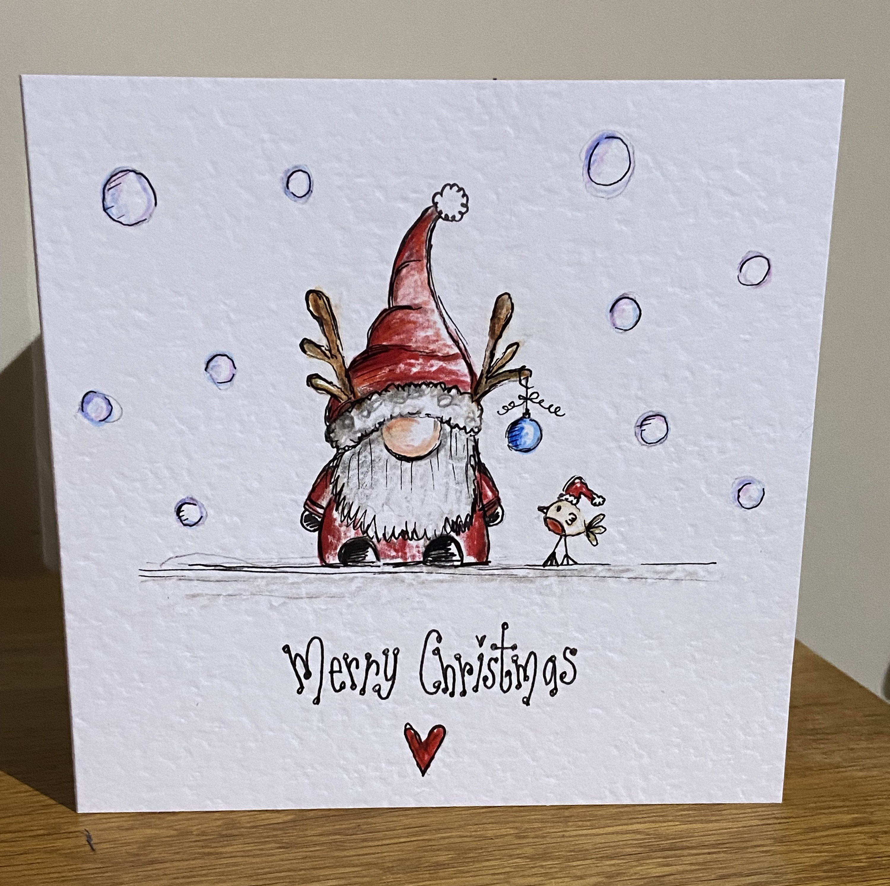 Individually Hand Drawn to Order Christmas Gonk Card. Can Be Personalised - Etsy UK