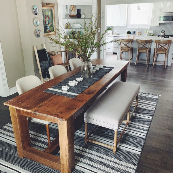 Reclaimed Wood Dining Table - Etsy