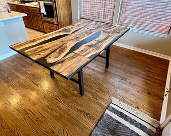 Epoxy River Table, Red Oak Epoxy Table, Epoxy Resin Table, Red Oak ...