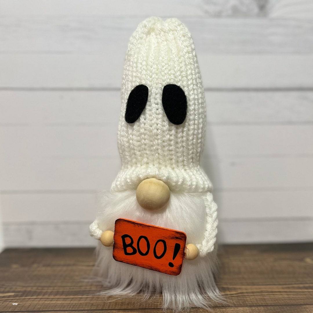 Boo Ghost Gnome / Spooky Season Tiered Tray Decor / Halloween ...