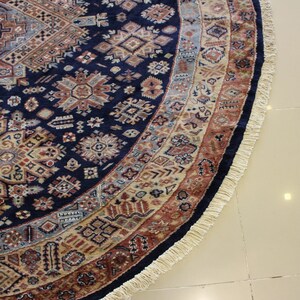 Rugstc 7'9x7'11 Caucasian Design Area Rug With Silk - Etsy