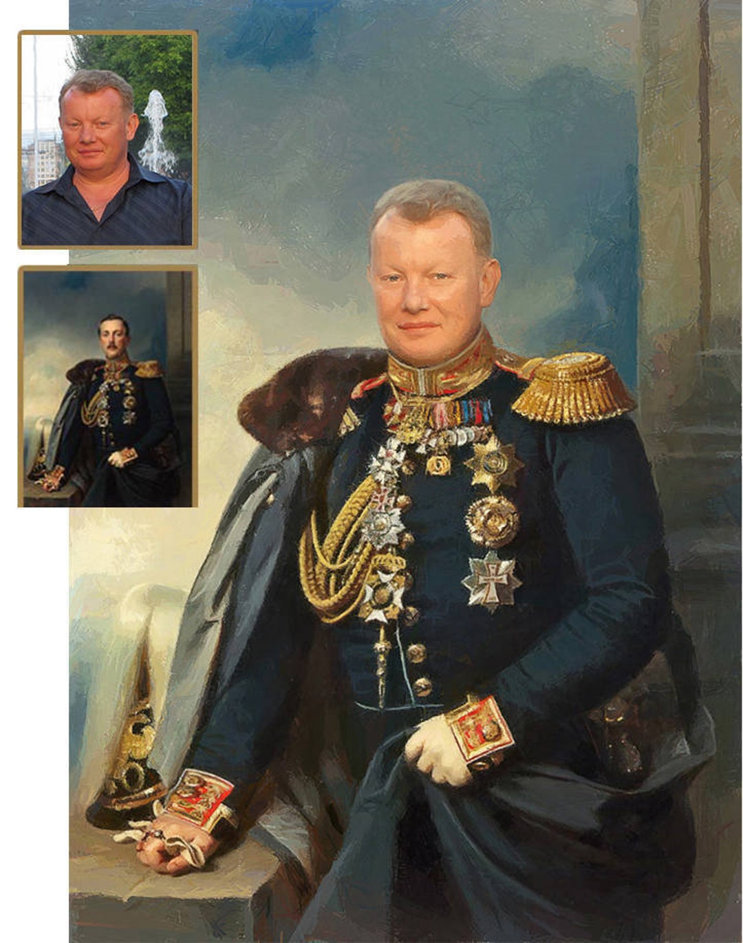 Royal Portrait From Photo, Custom King Portrait,custom Royal Portrait ...