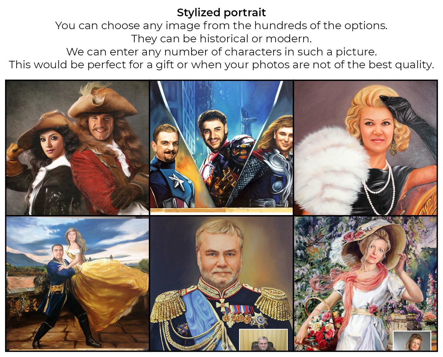 Custom Portrait Portrait Painting Portrait From Photo | Etsy