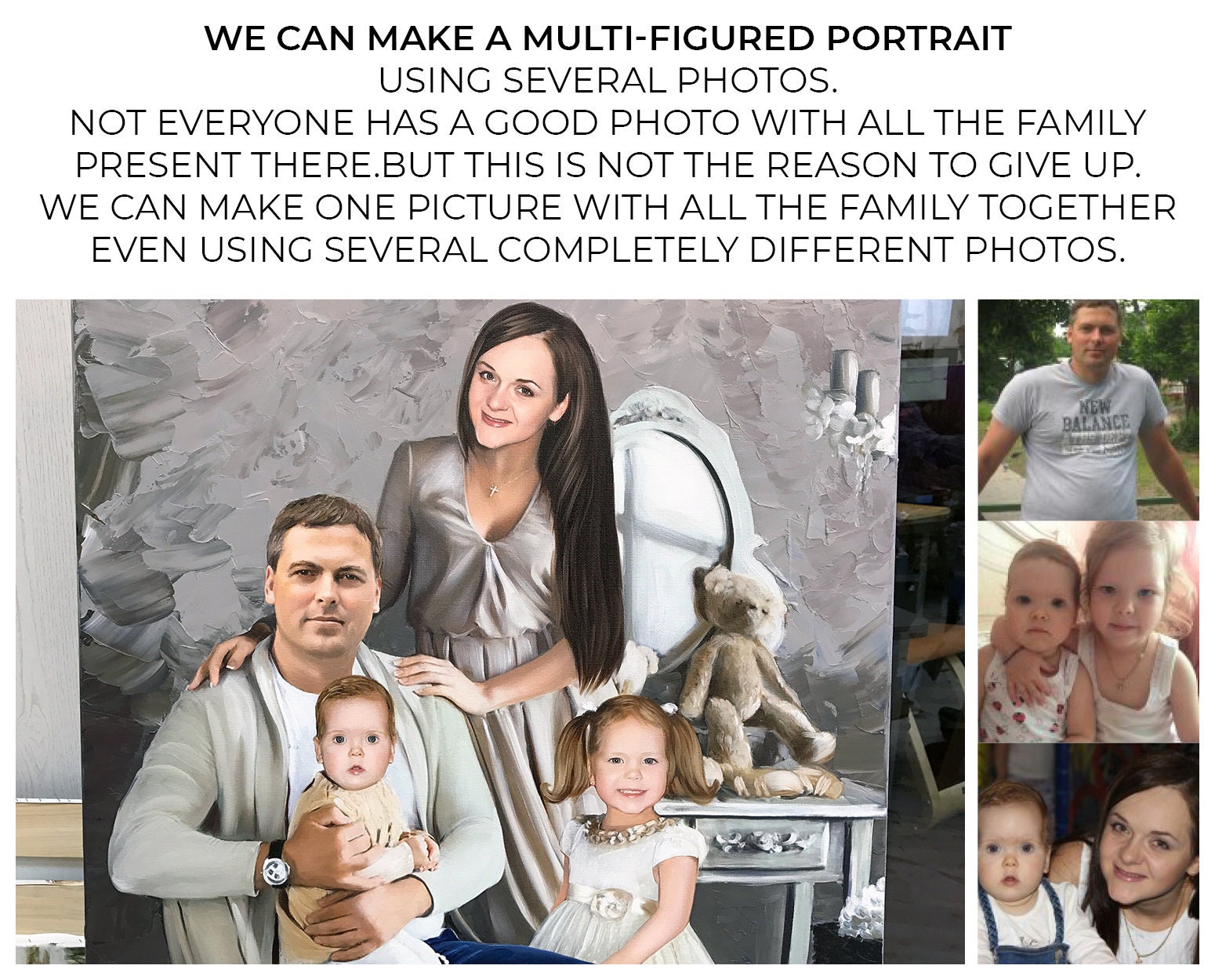 Custom Portrait Portrait Painting Portrait From Photo | Etsy