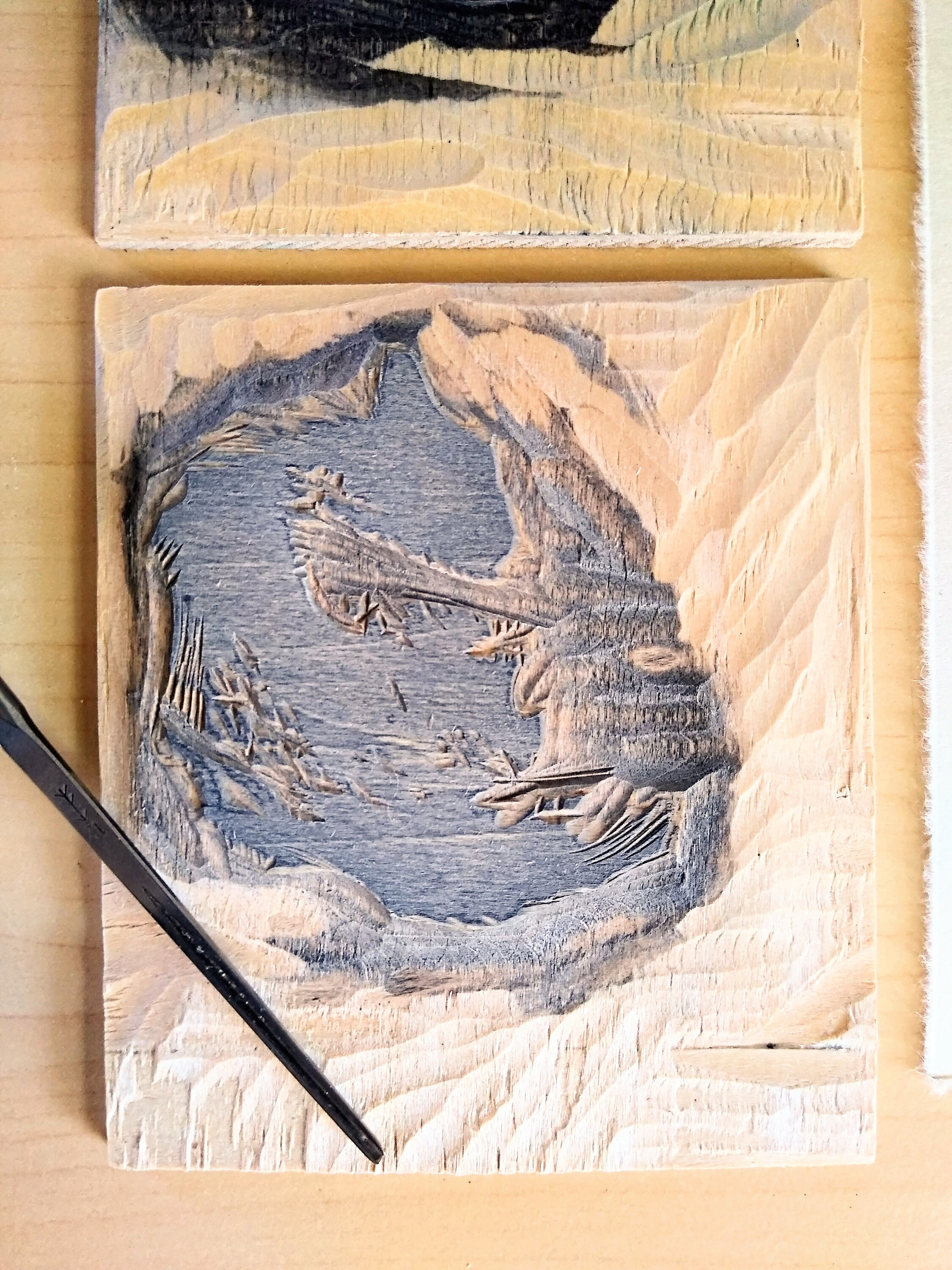Simbi Original Handcarved Woodcut Woodprint Art, Wall Decor, Limited ...