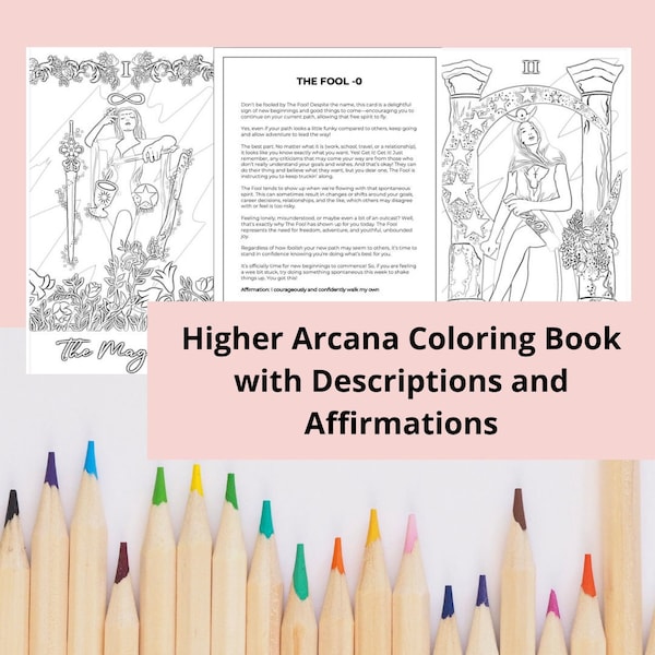 Coloring Book Descriptions - Etsy
