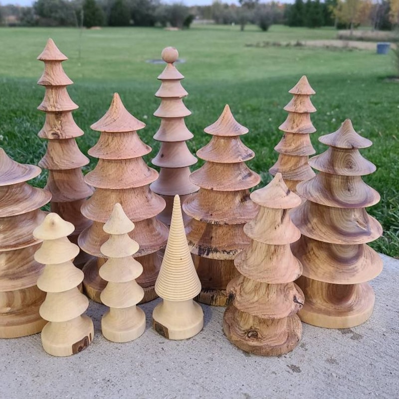 Tall Wood Decorative Tree - Etsy