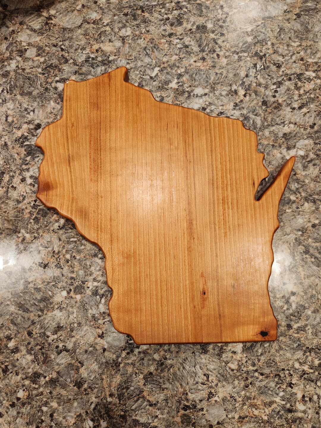 Wisconsin Cutting Board: Hardwood Charcuterie Board, State Shaped Gift ...
