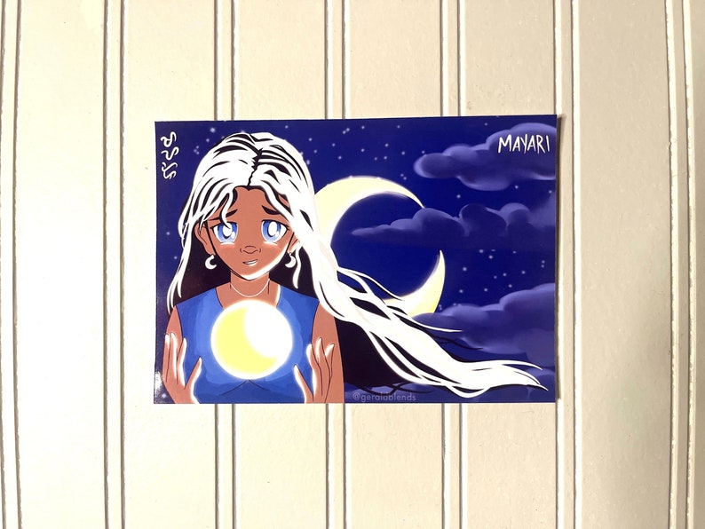 Mayari Filipino Moon Goddess Art Print - Etsy