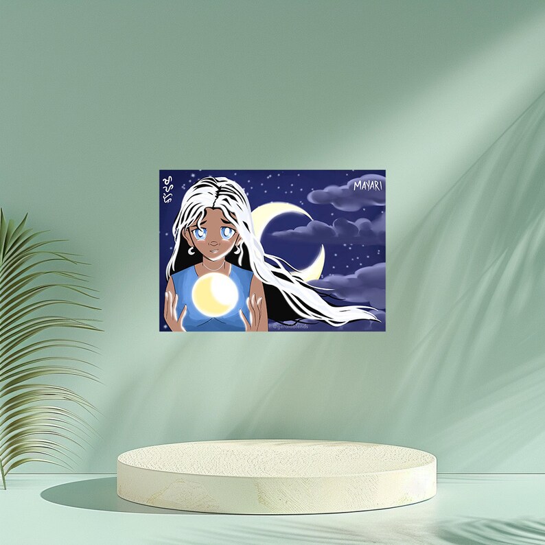 Mayari Filipino Moon Goddess Art Print - Etsy