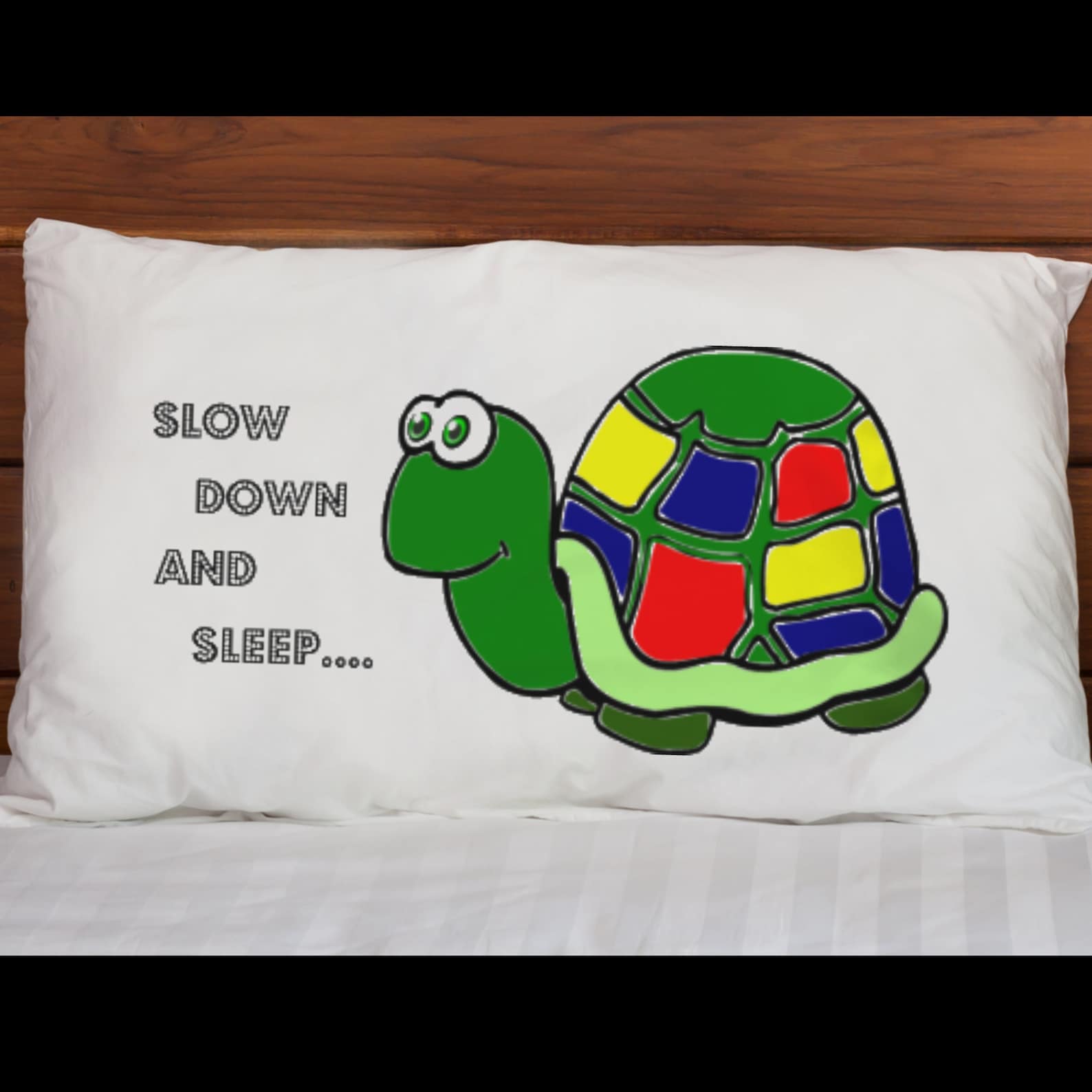 Turtle Pillowcase Funny Turtley Awesome Comfy Turtle Pillow - Etsy