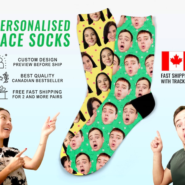 Custom Face Socks - Etsy