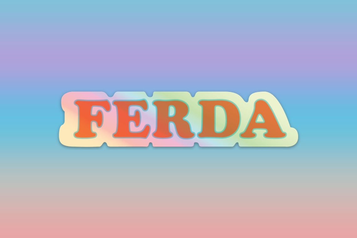 Holographic FERDA Sticker - Etsy