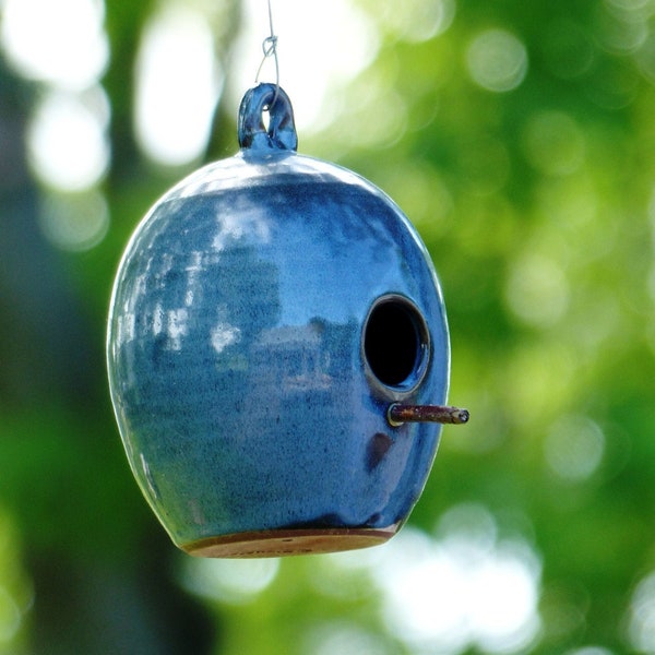 Ceramic Bird House - Etsy