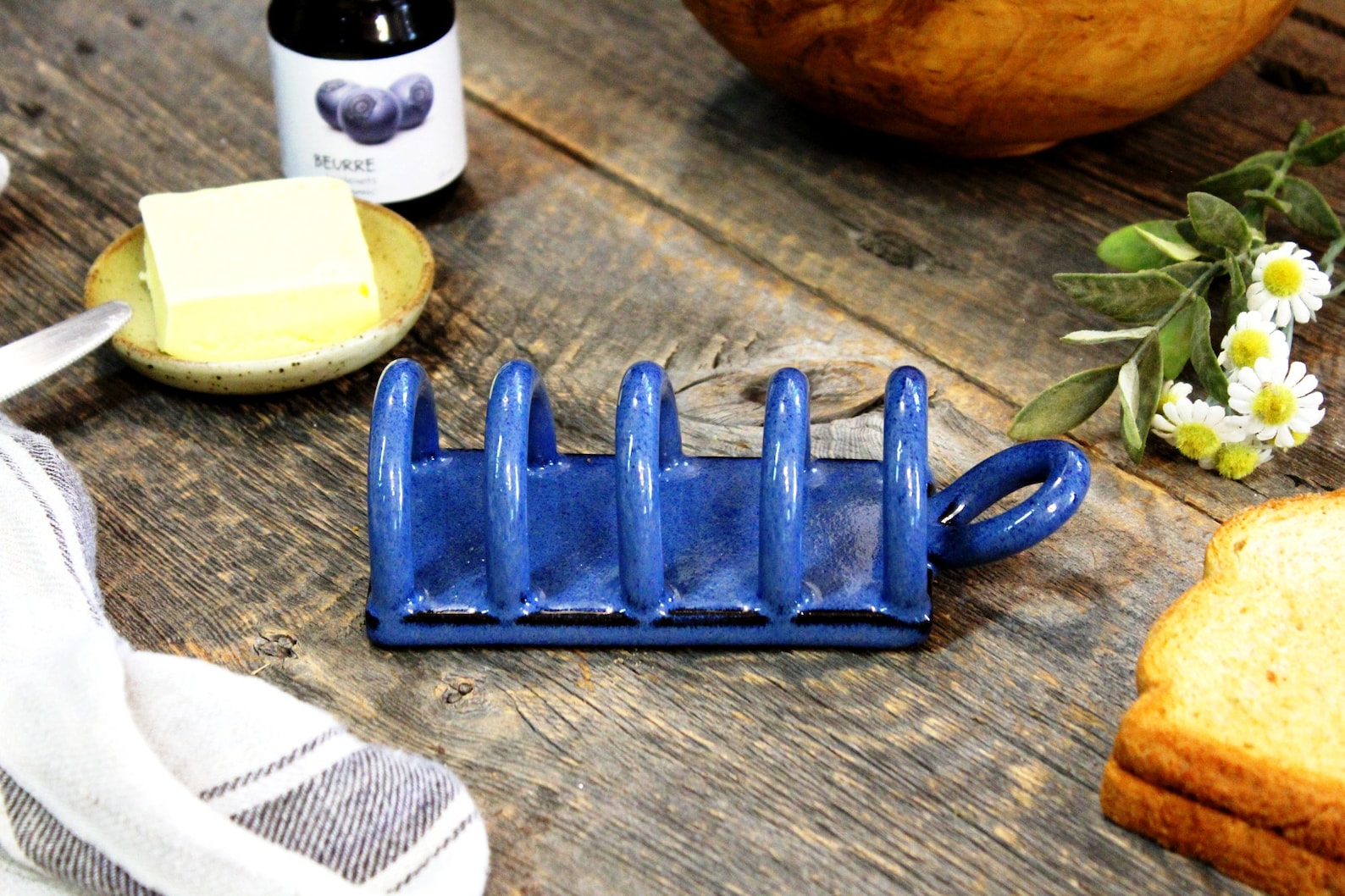 Toast Rack – Pottery Toast Holder, Ceramic Toast Rack, Pottery Toast ...