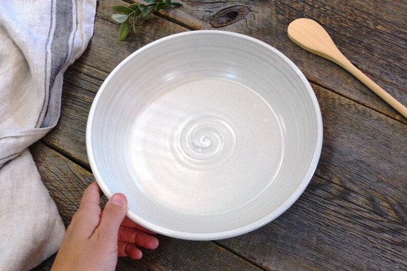 Salad Bowl Pottery Large Deep Plate 175L Shallow Bowl - Etsy