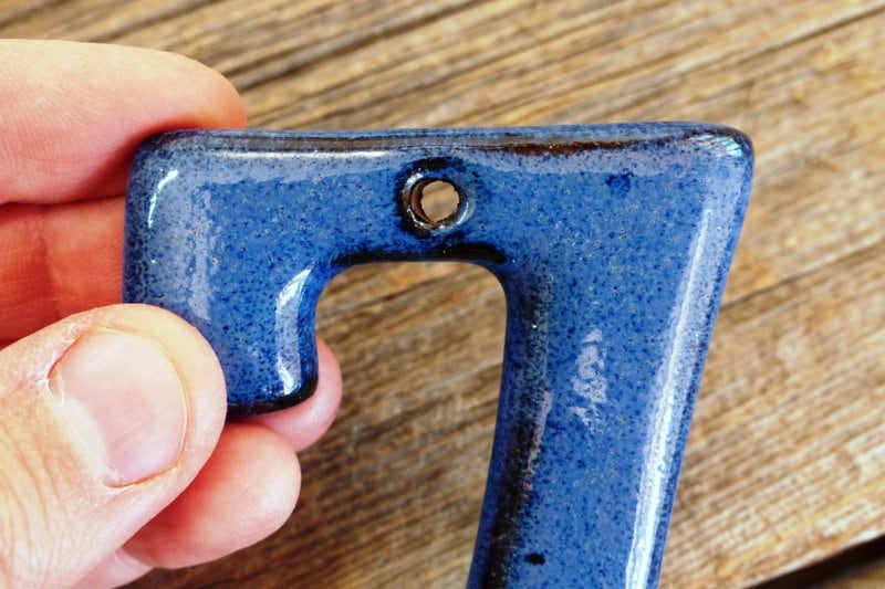 House Numbers – Pottery Address Numbers, Ceramic Indoor and Outdoor ...