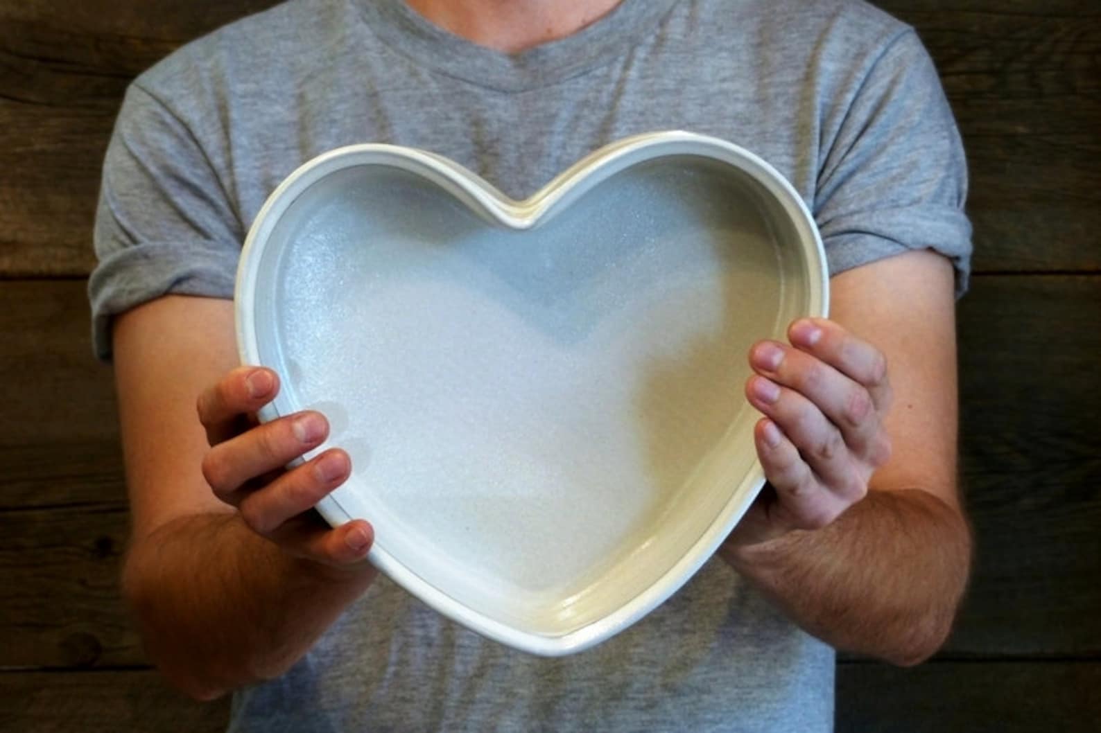 Deep Dish – Pottery Heart Shaped Deep Dish Pie Plate, 28 Cm Casserole ...