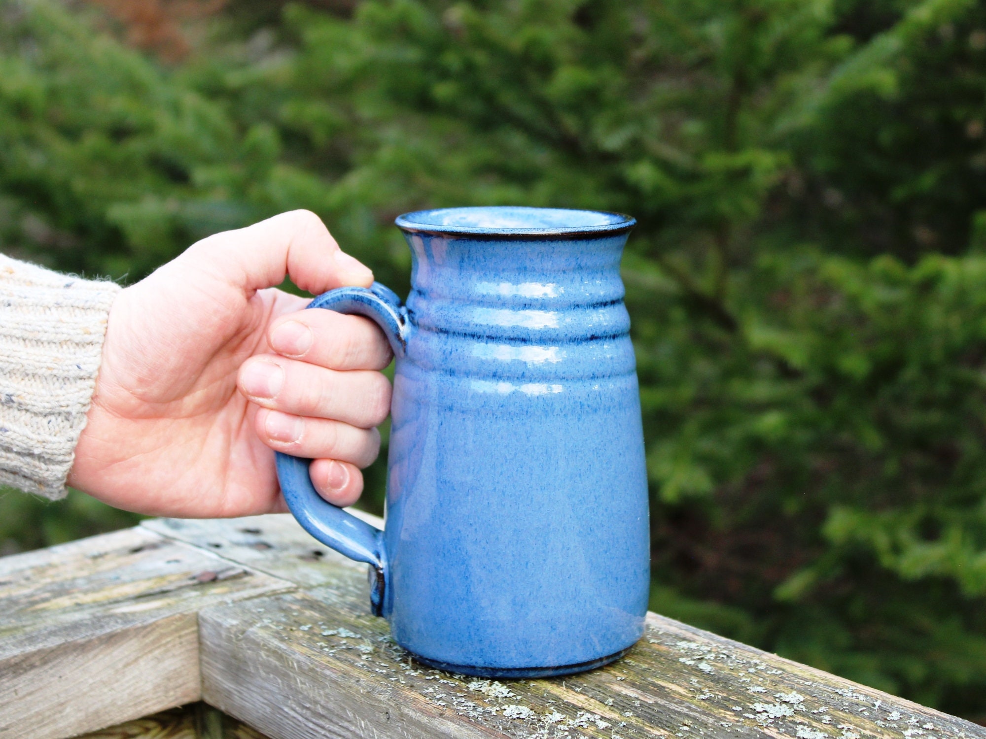 Extra Large Coffee Mug - Pottery 750ml Cone-shaped Beer Mug, Jumbo Mug ...