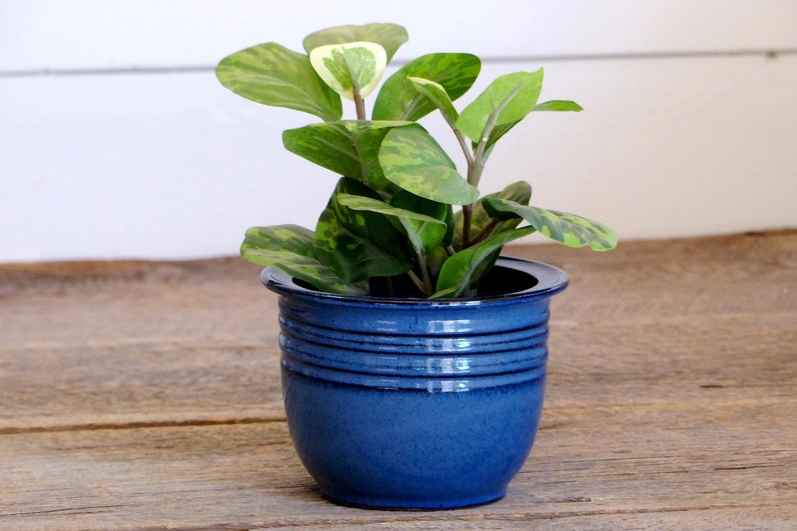 Planter Pottery Small Straight Planter Flower Pot With - Etsy