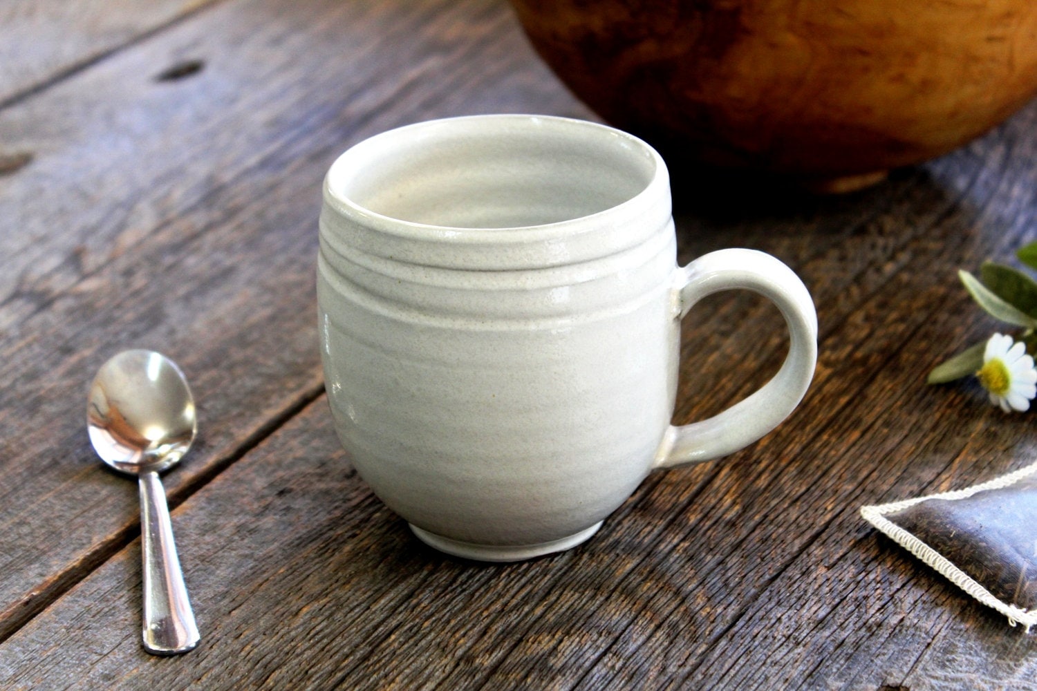 Coffee Mug – Pottery U-shaped Regular Coffee Mug, 400 Ml Pottery Mug ...